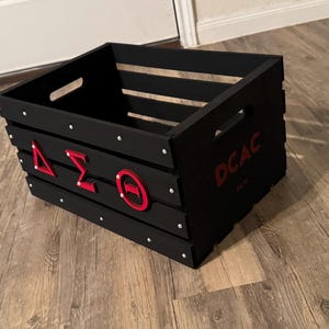 Custom Delta Sigma Theta Storage Basket - Etsy