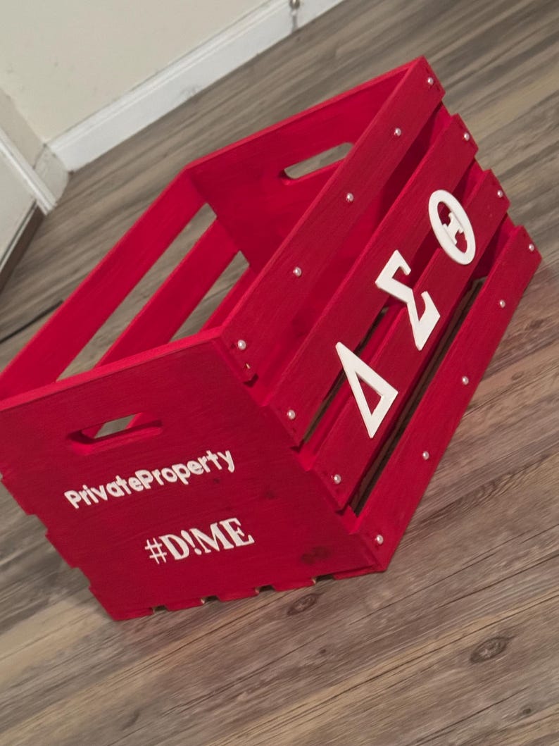 Custom Delta Sigma Theta Storage Basket - Etsy