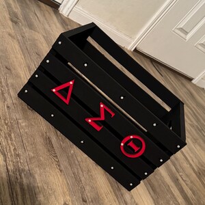 Custom Delta Sigma Theta Storage Basket - Etsy