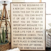 A New Day Motivational Poster - Etsy
