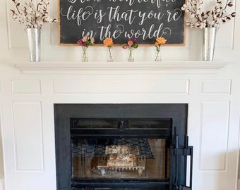 Large wall decor / wooden signs / God quotes / Home decor / | Etsy