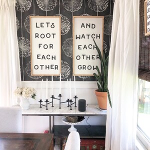 Home Decor / Wall Hanging / Signs / Large Wall Art / Lets Root for ...