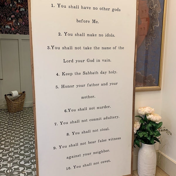 Ten Commandments Esv - Etsy