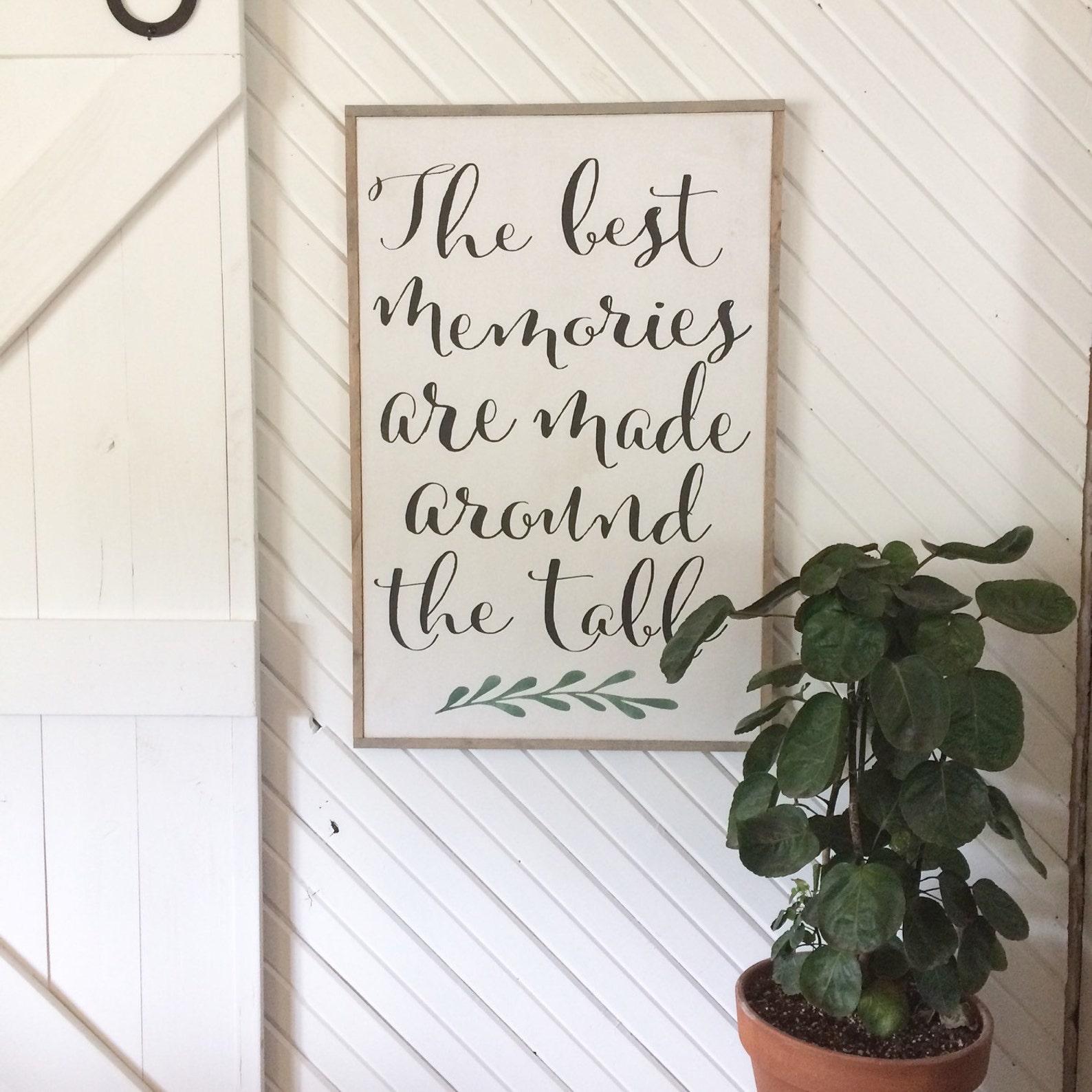 Large wood art / Dining room decor / The best memories are | Etsy