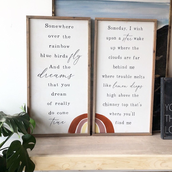 Somewhere Over the Rainbow - Etsy