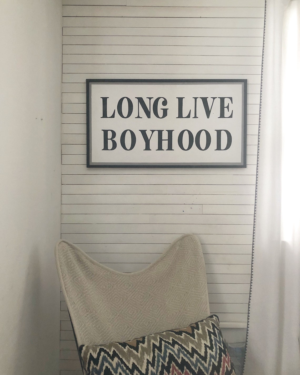 Long Live Boyhood Framed Wood Sign Boys Room Decor Kids Wall Decor - Etsy