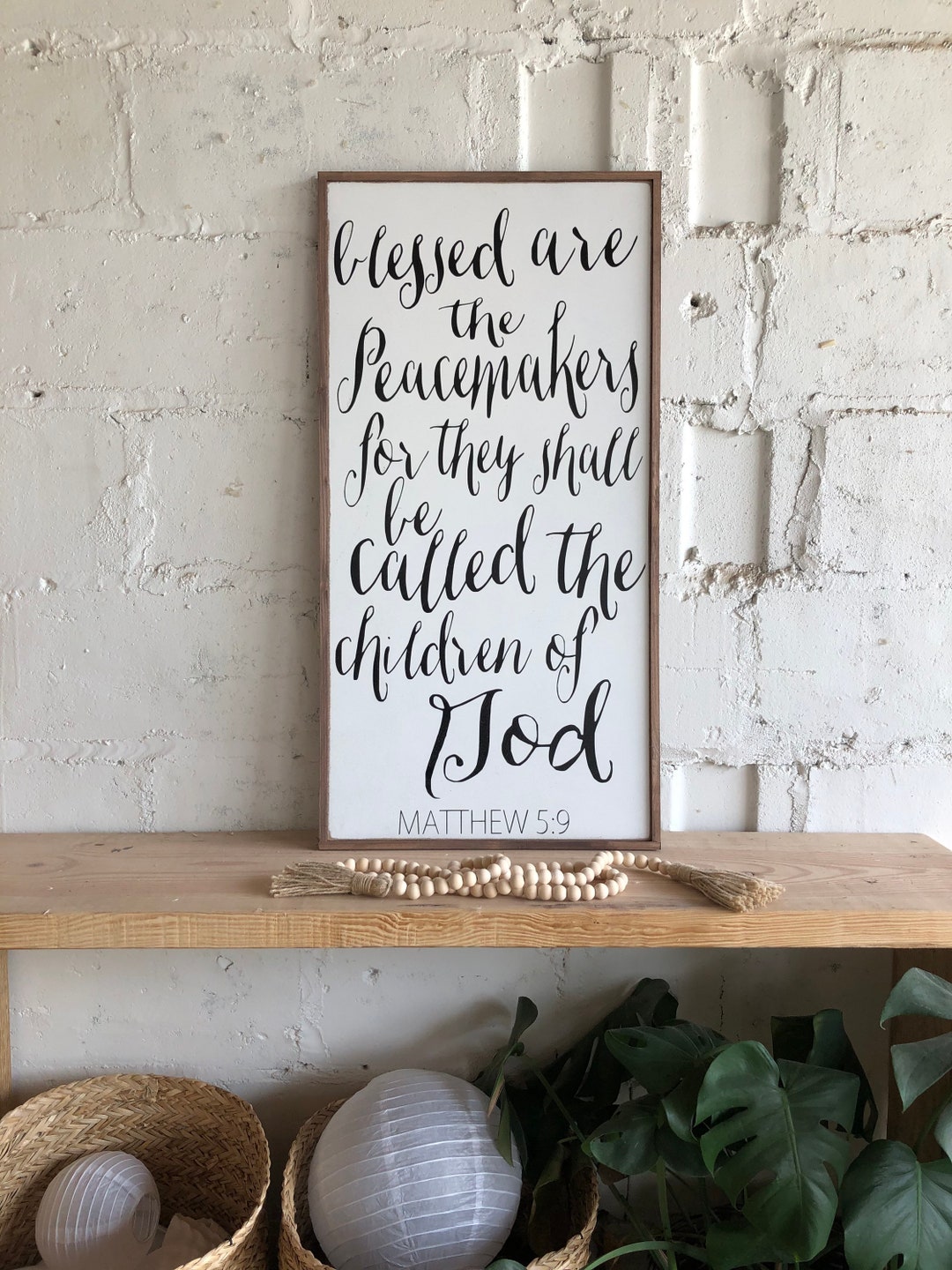 Wood Signs / Bible Verses / Inspirational Art / Home Decor / Blessed ...