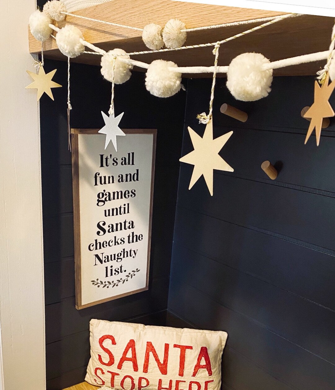 Home Decor / Wall Hanging / Sign / Its All Fun and Games Christmas ...