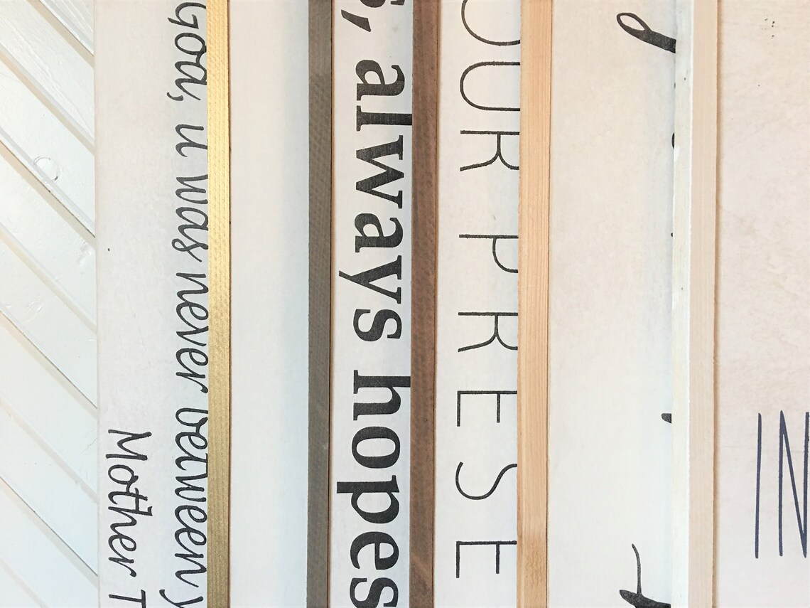 Wall Hanging / Large Wall Art / Quote of the Day / Sign / Wall Decor ...