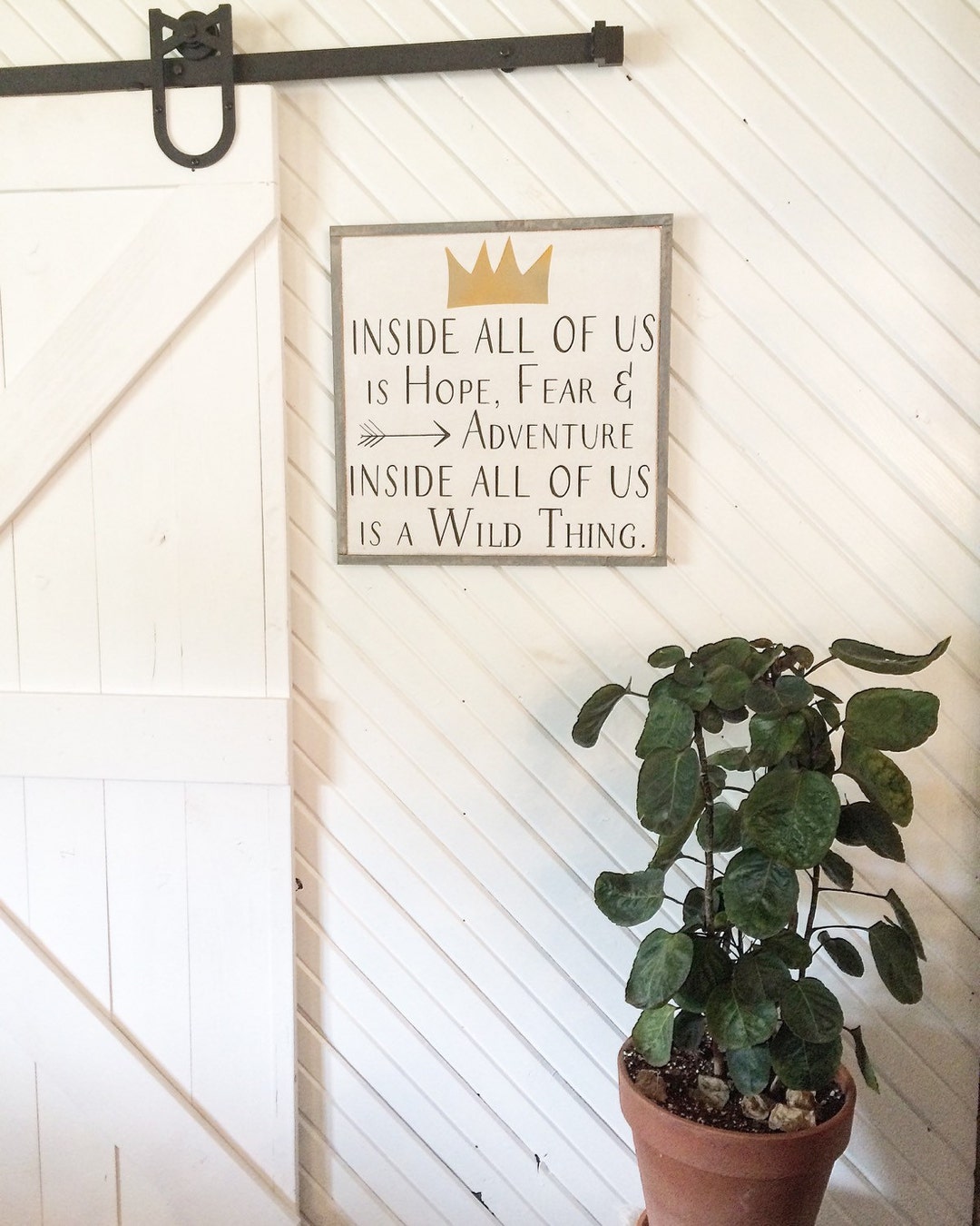 Signs / Wall Hanging / Home Decor / Wall Decor / Where the Wilds Things ...