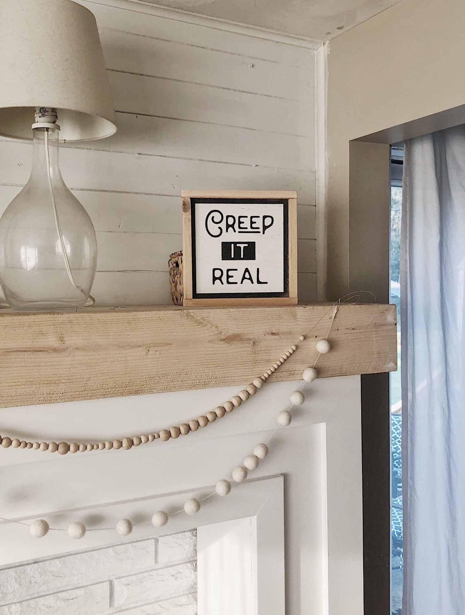 Creep It Real Halloween Sign / Farmhouse Halloween Sign / - Etsy