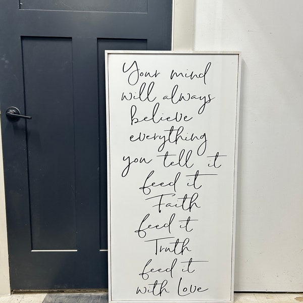 Large Believe Sign - Etsy