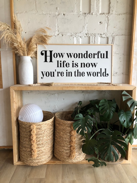 Large Wall Decor / Signs / Home Decor / Nursery / How | Etsy