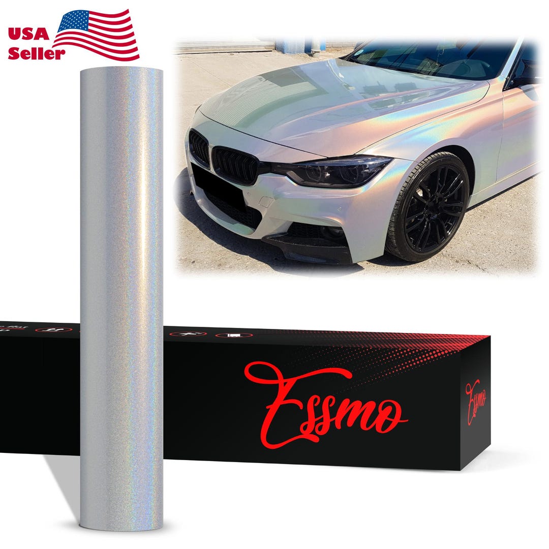 ESSMO PET Liner Laser Flip Gloss White Psychedelic Holographic Metallic ...