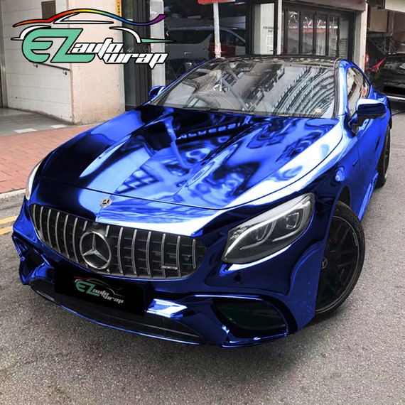 Blue Chrome Car