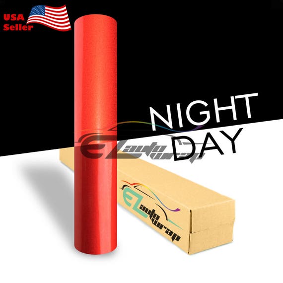 Reflective Red Vinyl Wrap Sticker Decal Graphic Sign Craft | Etsy