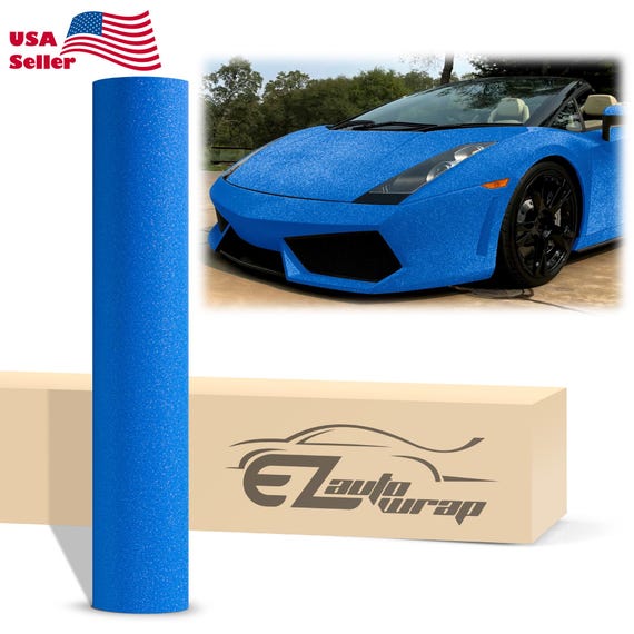 EZAUTOWRAP 3D Carbon Fiber Textured Black Shiny Car Vinyl Wrap Sticker ...