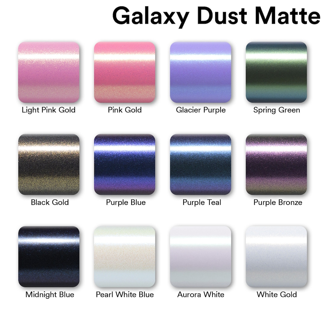 2pcs 5x10 Galaxy Dust Matte Color Shift Metallic - Etsy