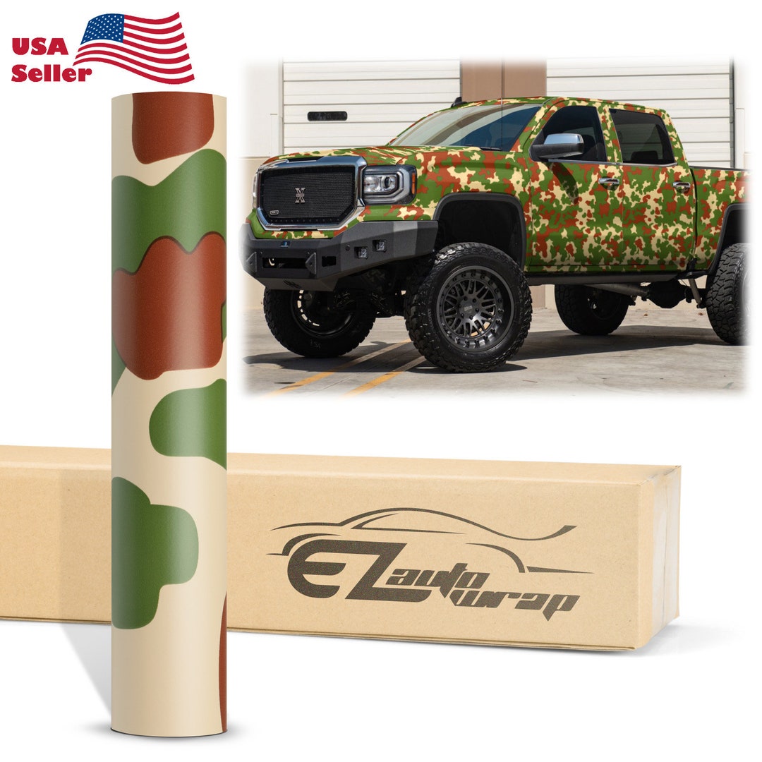 Camouflage Woodland Vinyl Wrap Sticker Decal Bubble Free Air Release ...