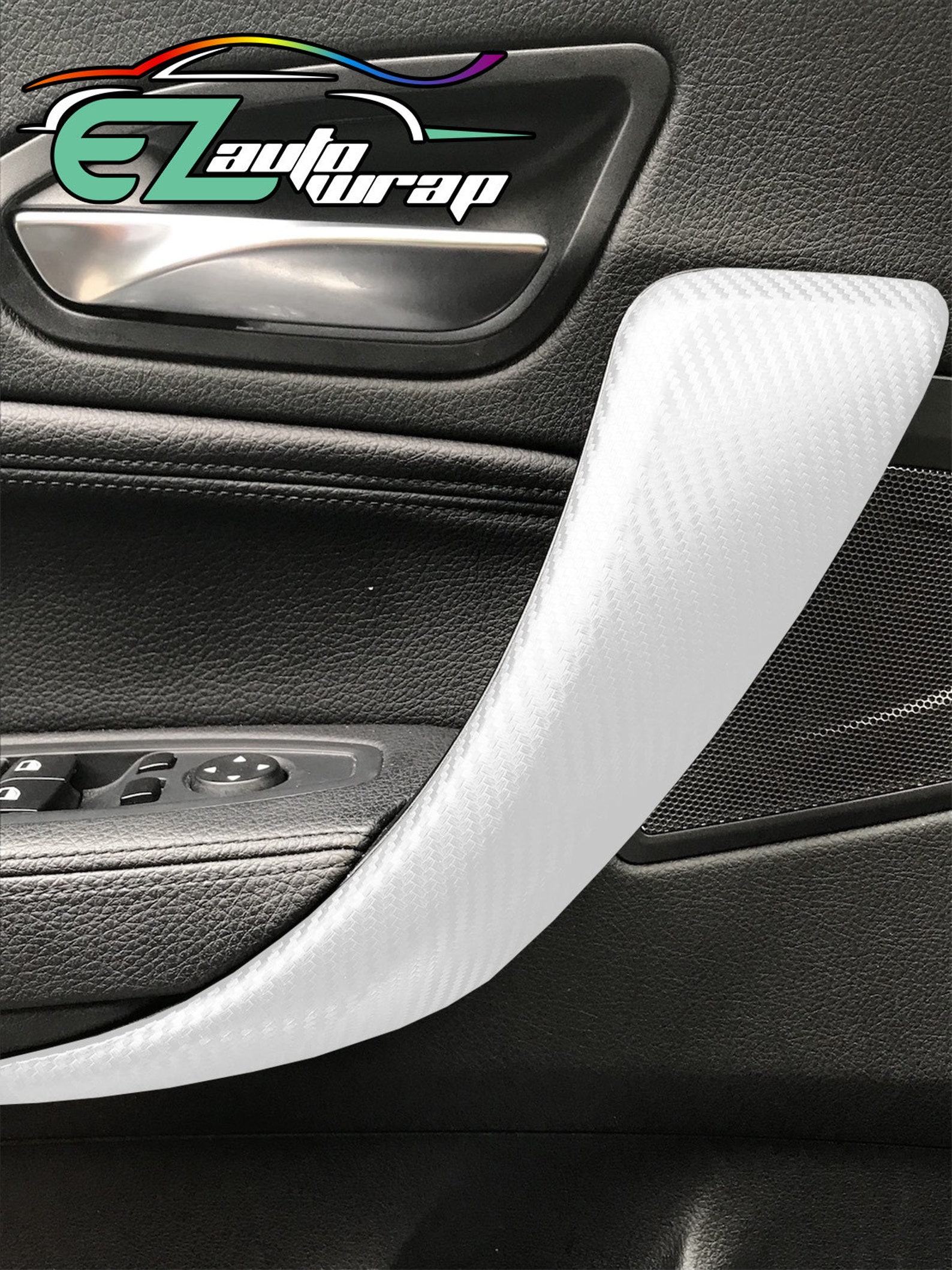 3D Carbon Fiber White Matte Texture Vinyl Wrap Sticker Decal | Etsy