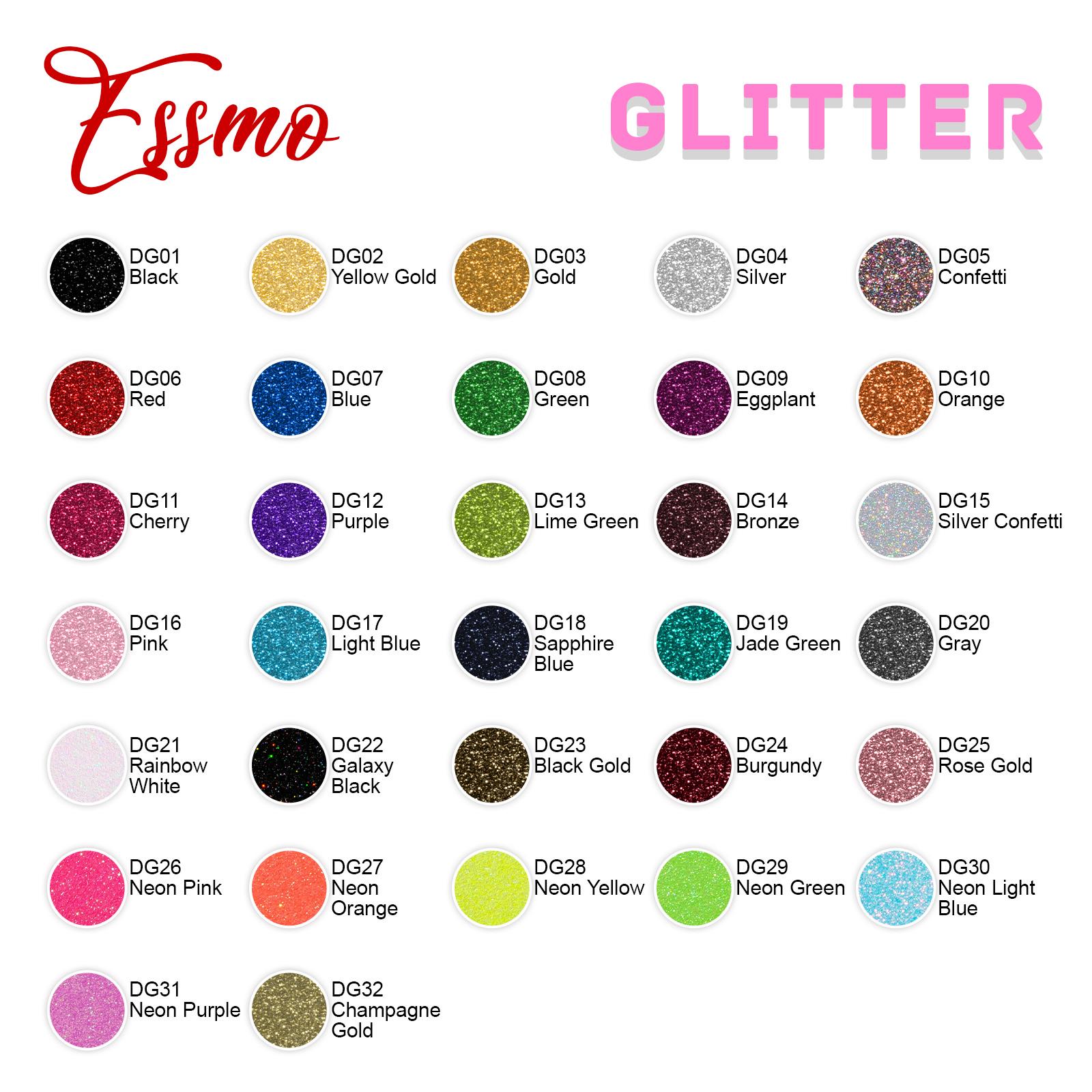 ESSMO™ 20" Wide Heat Transfer Vinyl Glitter Sapphire Blue Sparkle HTV T ...