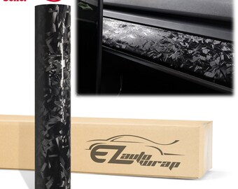 Gloss Forged Silver Gold Black Carbon Fiber Self Adhesive Vinyl Car ...