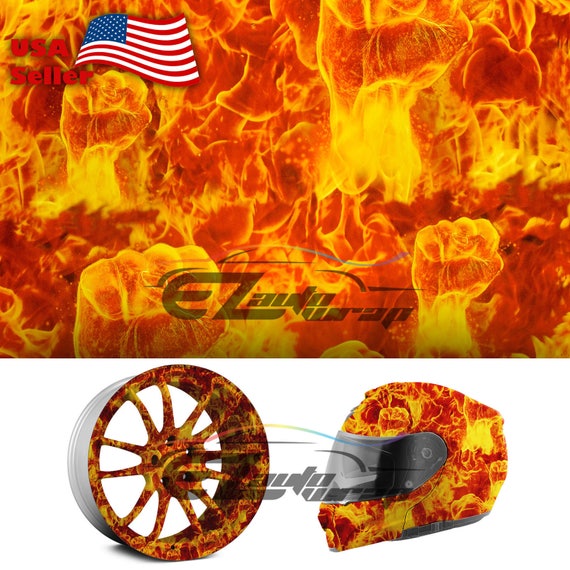 Hydro Dip Flames Hydro Dip Kit Hydrographic Film For Hydro Dipping: