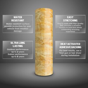 Marble D26 Gloss Granite Look Vinyl Wrap Sticker Decal Bubble Free Air ...