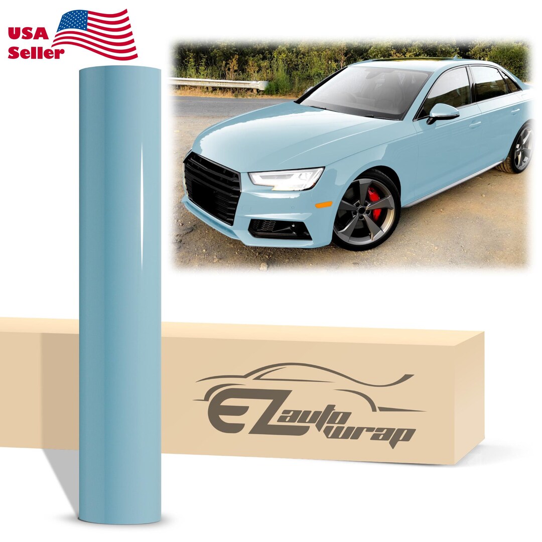 High Gloss Glossy Sea Breeze Blue Vinyl Wrap Sticker Decal Bubble Free ...