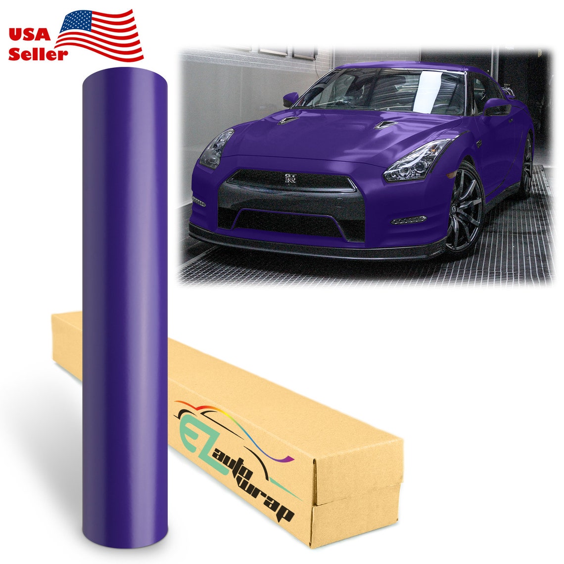 Satin Purple Matte Flat Vinyl Wrap Sticker Decal Bubble Free | Etsy