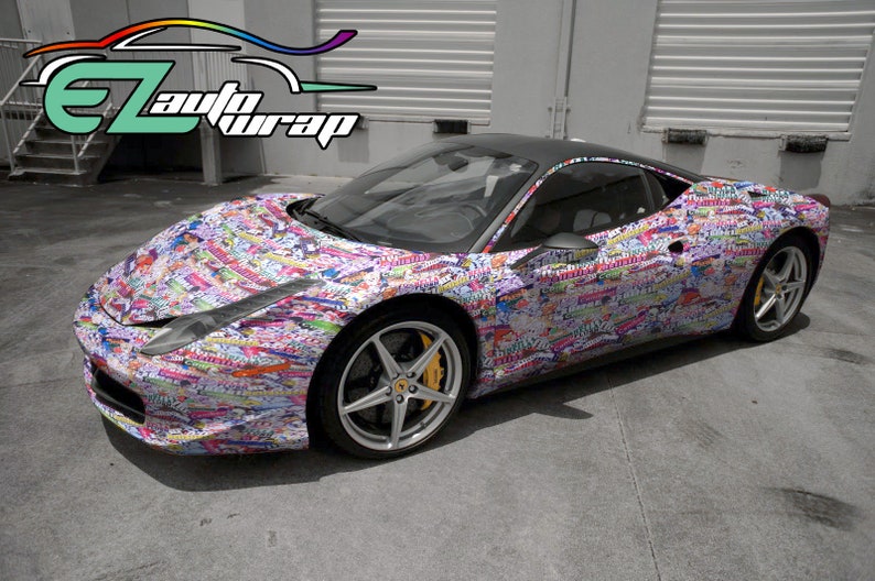JDM Cartoon Graffiti Graphic Stickerbomb HF Car Vehicle Vinyl - Etsy