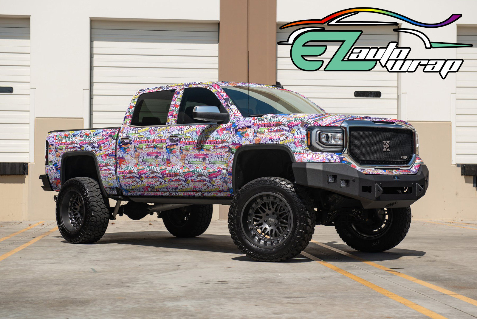 JDM Cartoon Graffiti Graphic Stickerbomb #HF Car Vehicle Vinyl Wrap ...