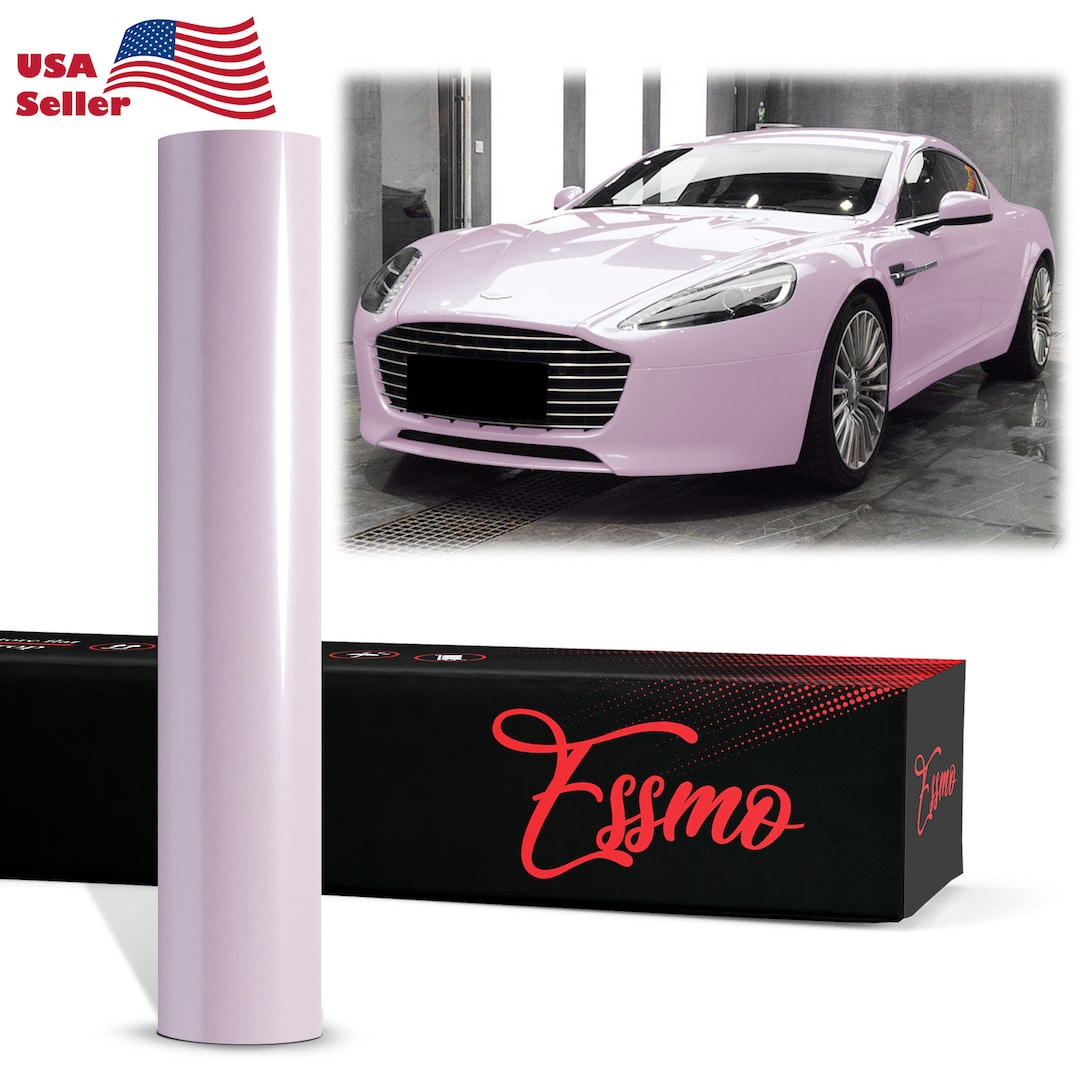 Gloss Pearlescent Cherry Pink Vinyl Wrap Sticker Decal Bubble Free Air ...