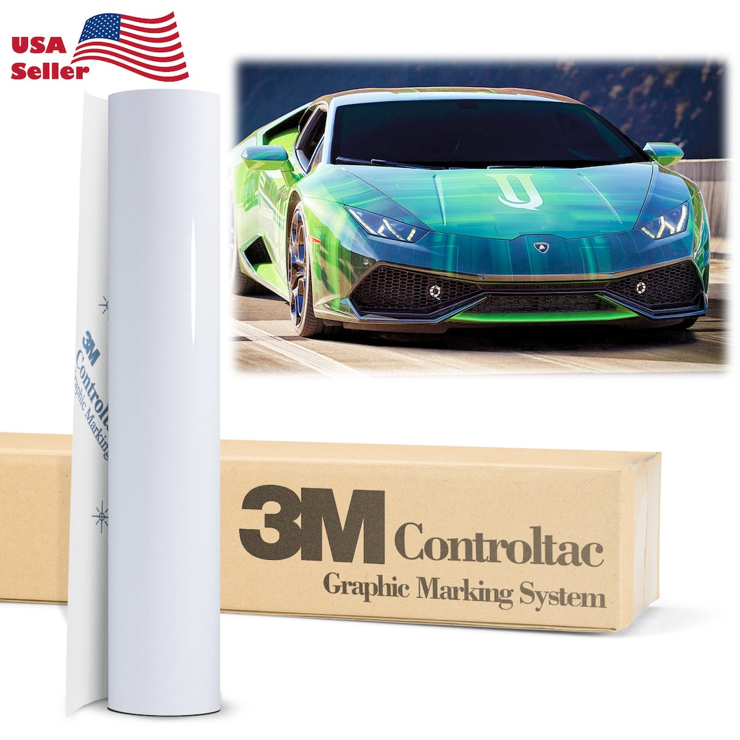 3M White Ij175cv3 Vinyl Wrap Sticker Decal Bubble Free Air Release Car ...