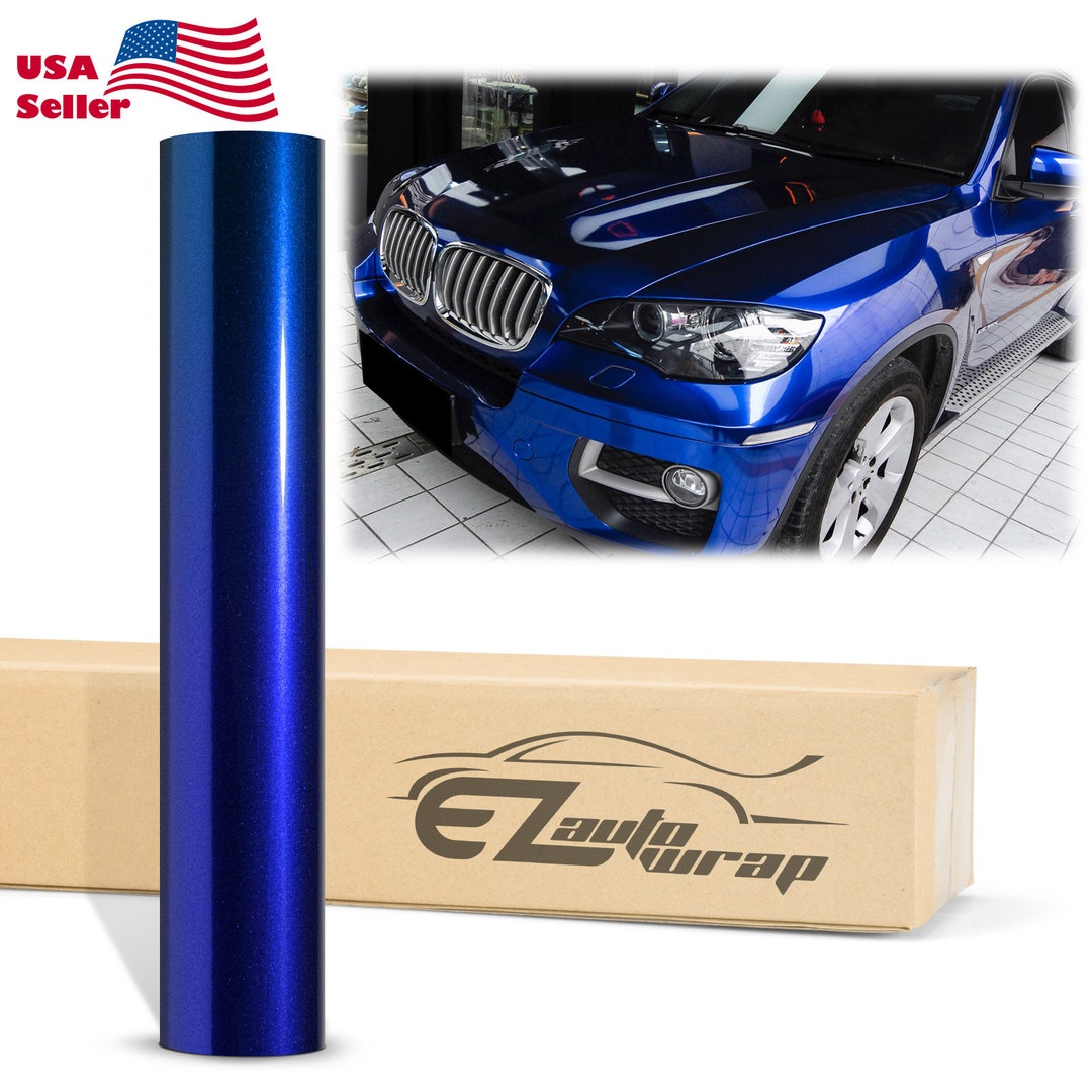 Super Gloss Metallic Blue Berry Vinyl Wrap Sticker Decal Bubble Free ...