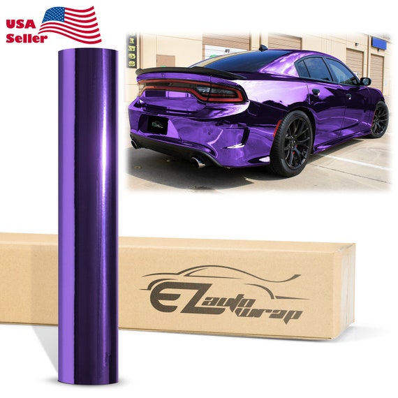 Chrome Mirror Purple Vinyl Wrap Sticker Decal Bubble Free Air - Etsy