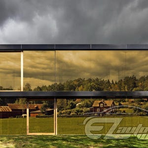Window Tint Film Chrome Gold One Way Mirror UV Heat Reflective ...