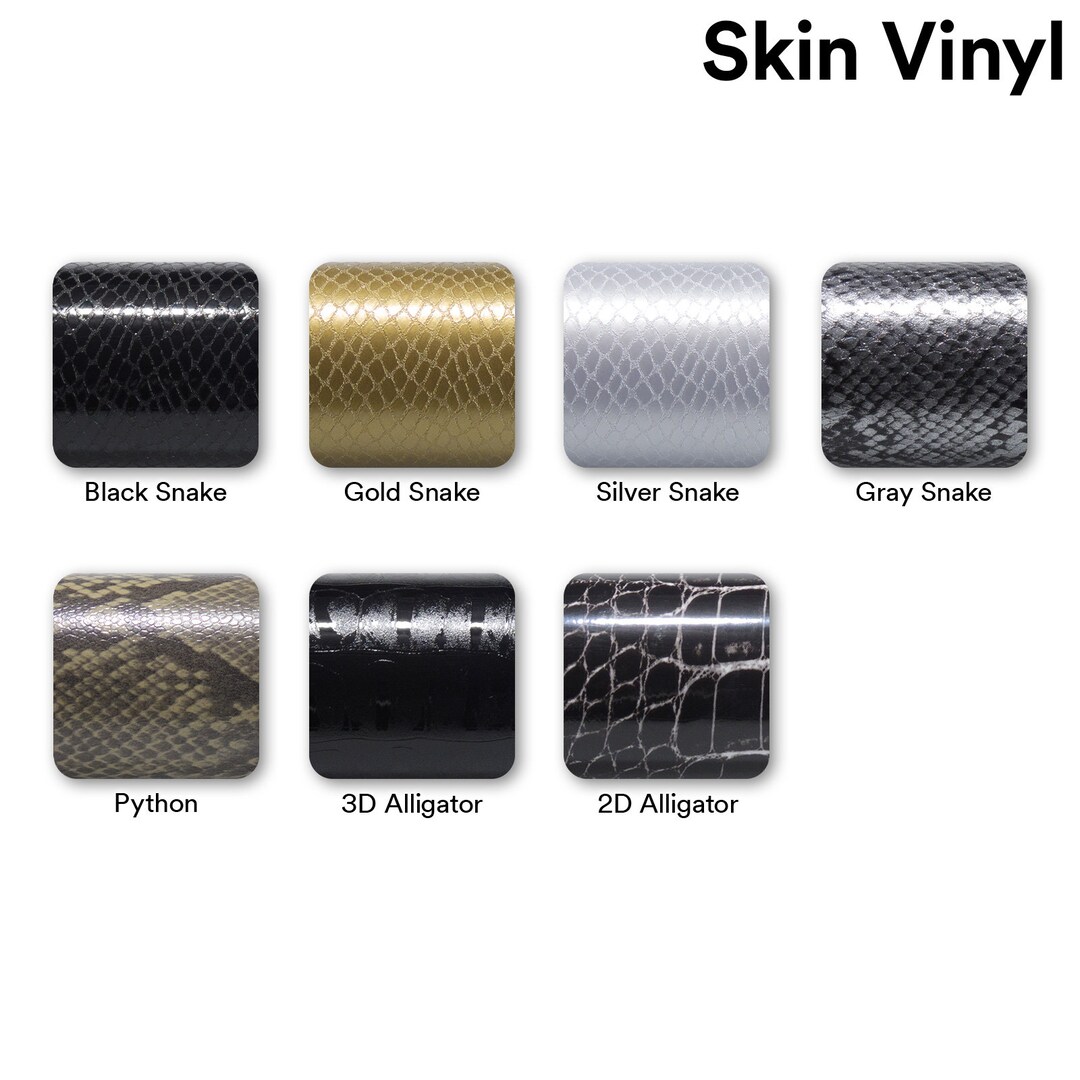 6pcs 4"x6" Snake Alligator Skin for GMC Emblem Overlay Vinyl Wrap Kit ...