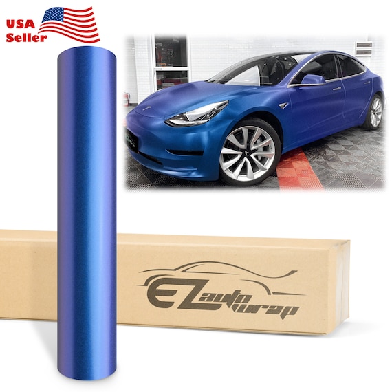 Matte Blue Vinyl Wrap Matte Grey Blue Shift Aura Vinyl