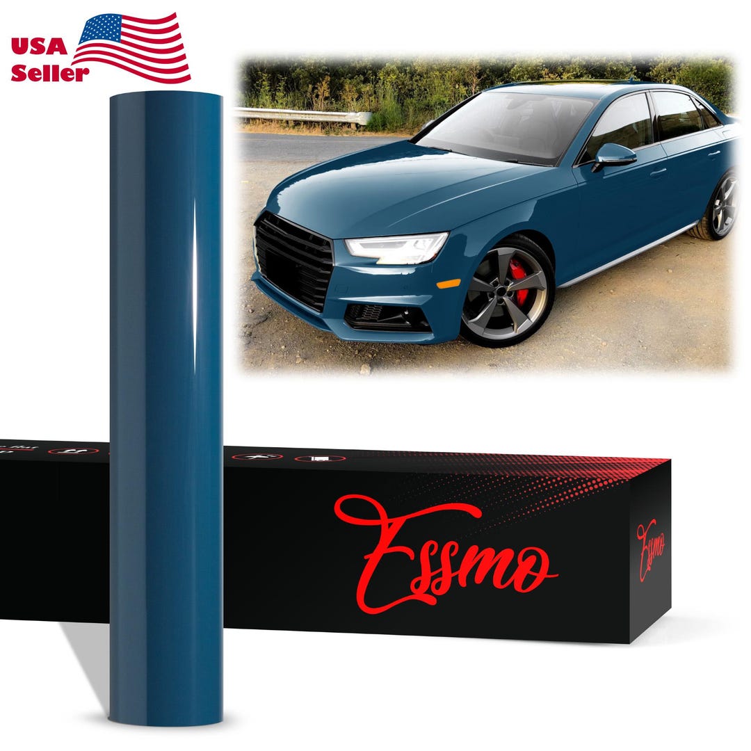 ESSMO PET Liner Super Gloss Azure Blue Like Paint Vinyl Wrap Sticker ...