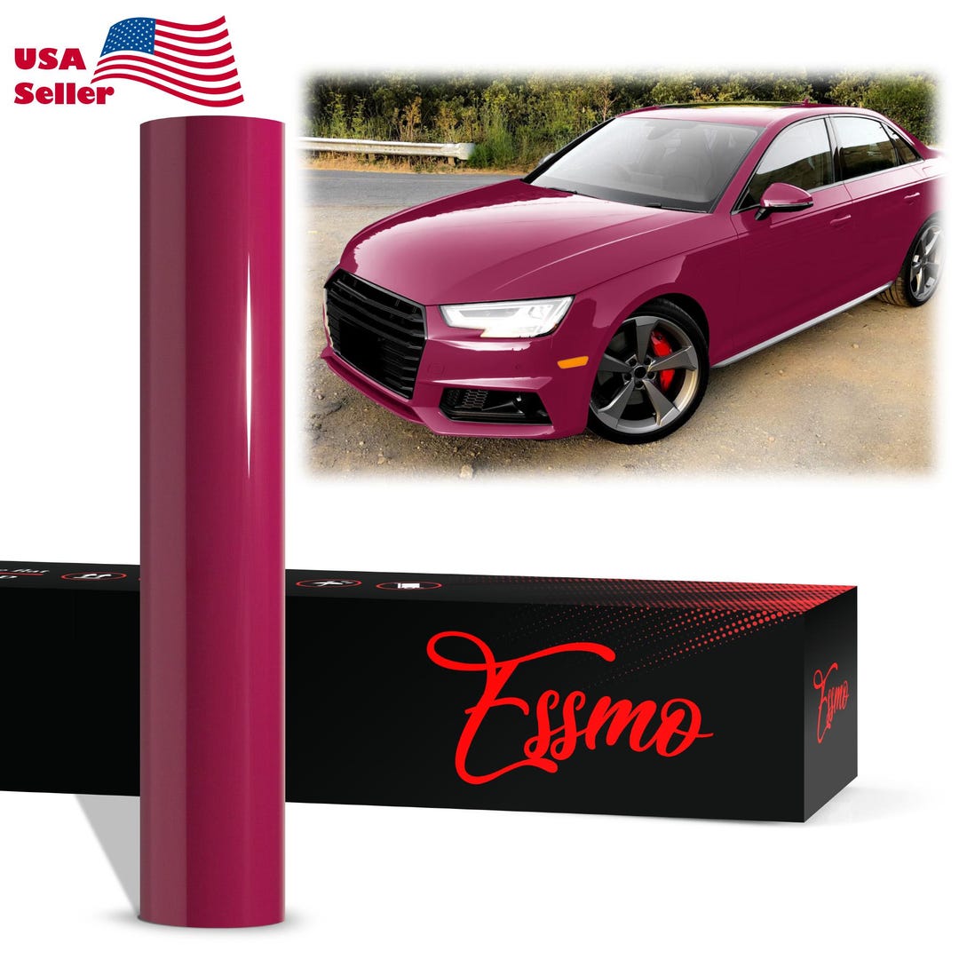 ESSMO PET Liner Super Gloss Ruby Star Red Like Paint Vinyl Wrap Sticker ...