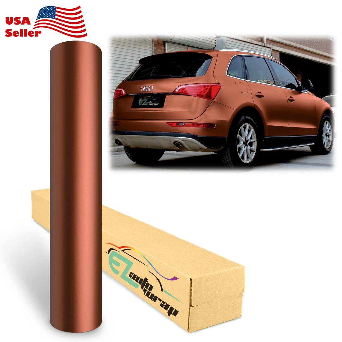 Satin Chrome Bronze Vinyl Wrap Sticker Decal Bubble Free Air | Etsy