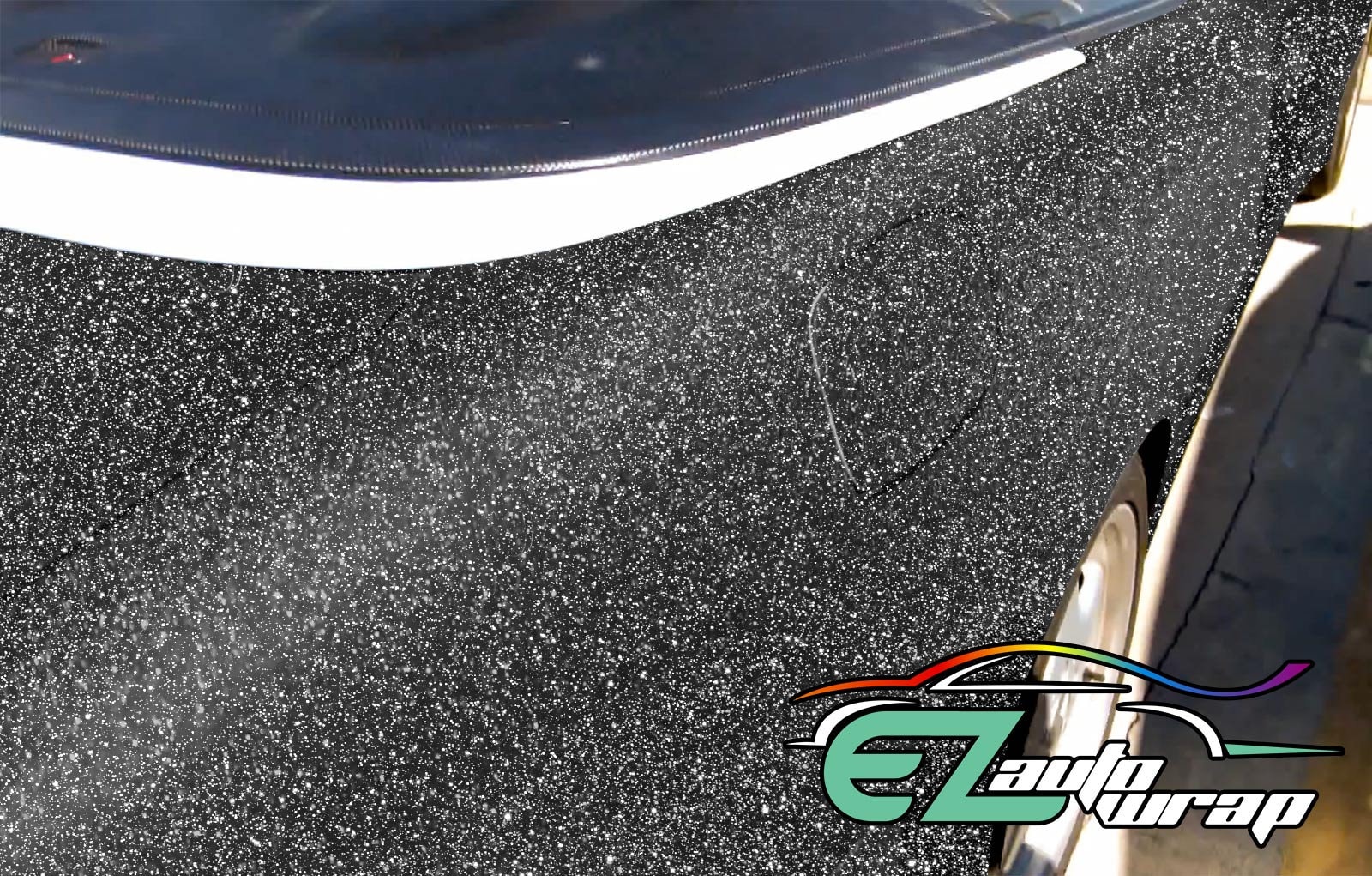 Matte Glitter Black Texture Vinyl Wrap Sticker Decal Bubble | Etsy