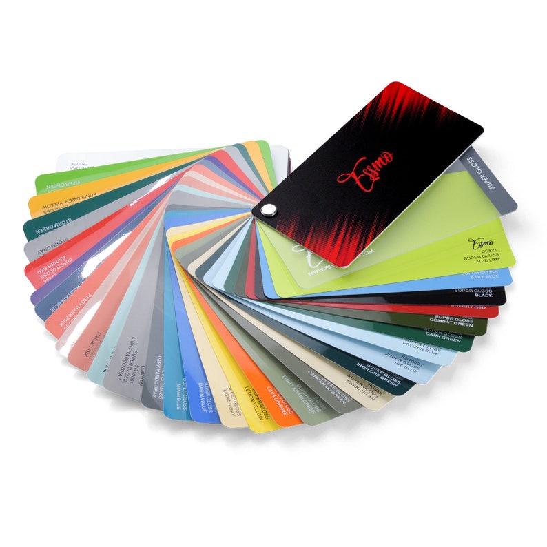 2022 ESSMO PET Liner Swatch Gloss Metallic Like Paint Deck Book Car ...