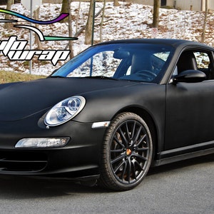 3M Controltac Matte Black Vinyl Wrap Sticker Decal Bubble Free Air ...