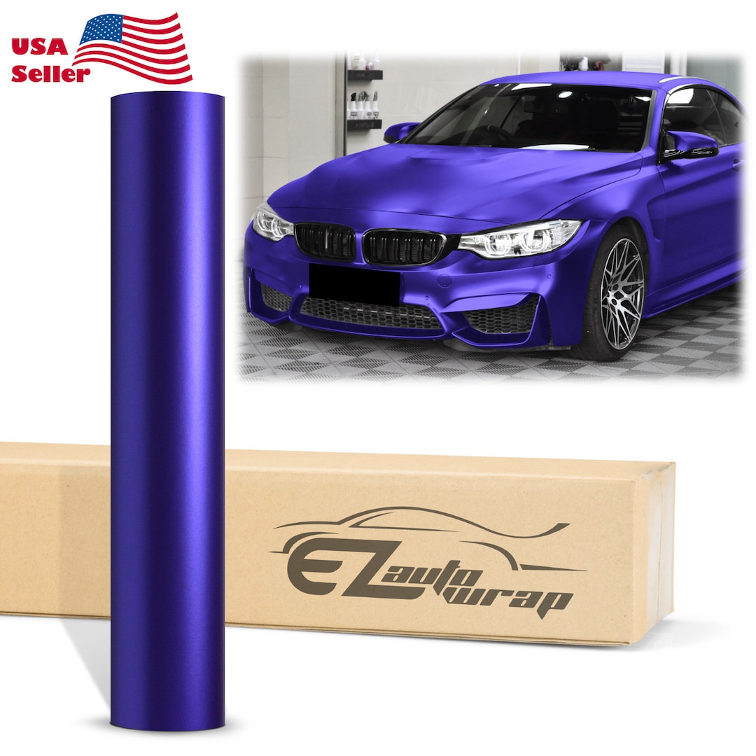 Satin Chrome Purple Vinyl Wrap Sticker Decal Bubble Free Air Release ...