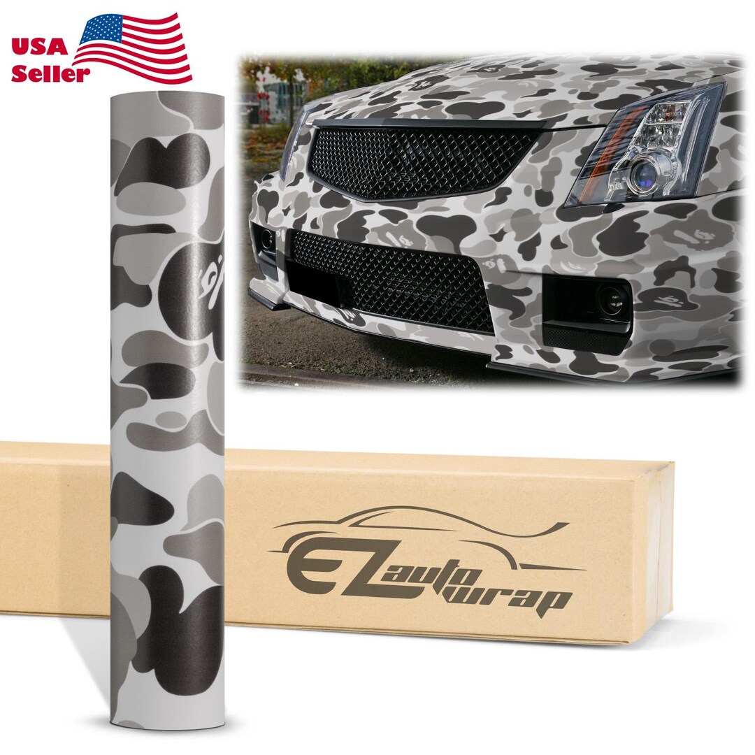 Camouflage Ape Black White Vinyl Wrap Sticker Decal Bubble Free Air ...
