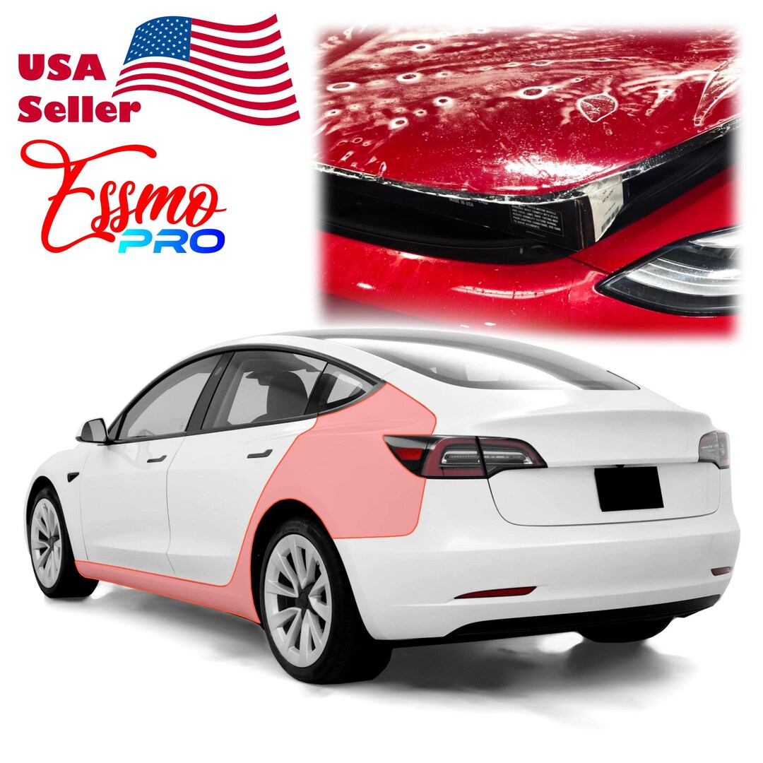 Precut for Tesla Model 3 2017-2023 Rocker Panel Rear Fender - ESSMO TPU ...