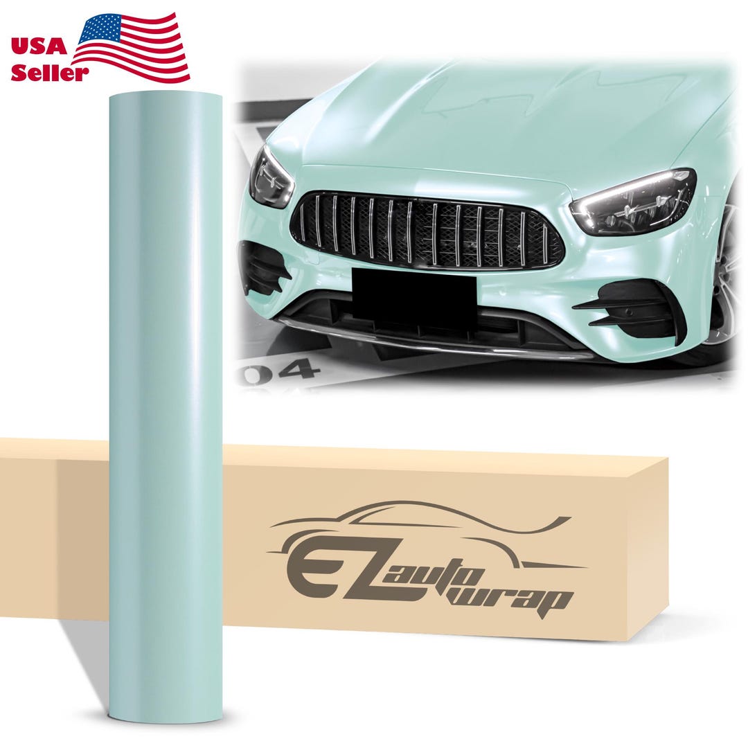 Gloss Pearlescent Jade Green Vinyl Wrap Sticker Decal Bubble Free Air ...