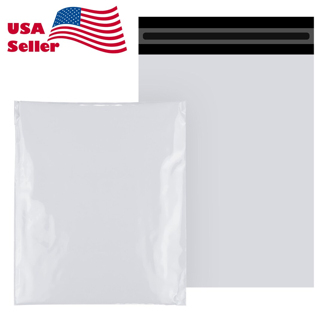 Poly Bag White 19.5"x26" (50cm X 66cm) Postal Mailer Mailing Shipping ...
